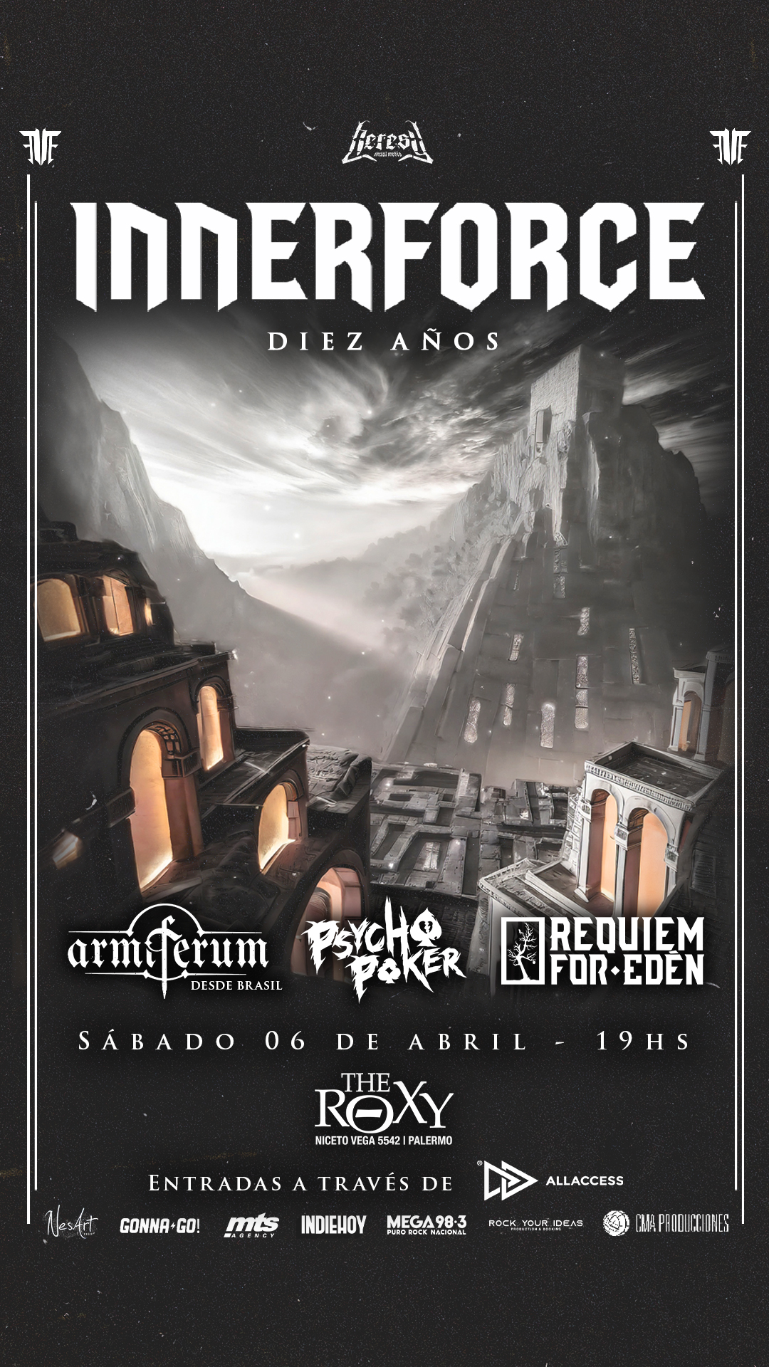 InnerForce, Festeja sus 10 años - Metal Eterno Producciones 🤘💀